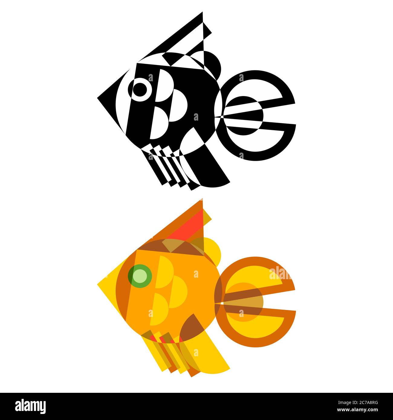 Abstract geometrical style fish Stock Vector Image & Art - Alamy