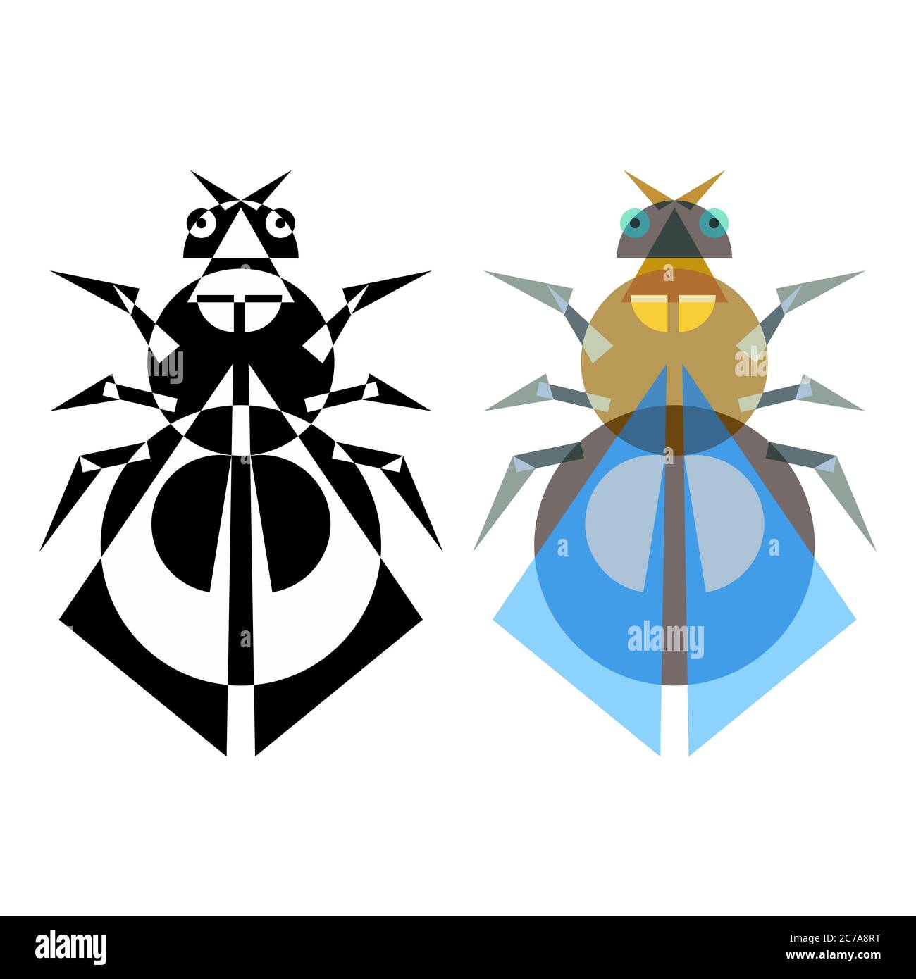 Abstract geometrical style insect Stock Vector Image & Art - Alamy
