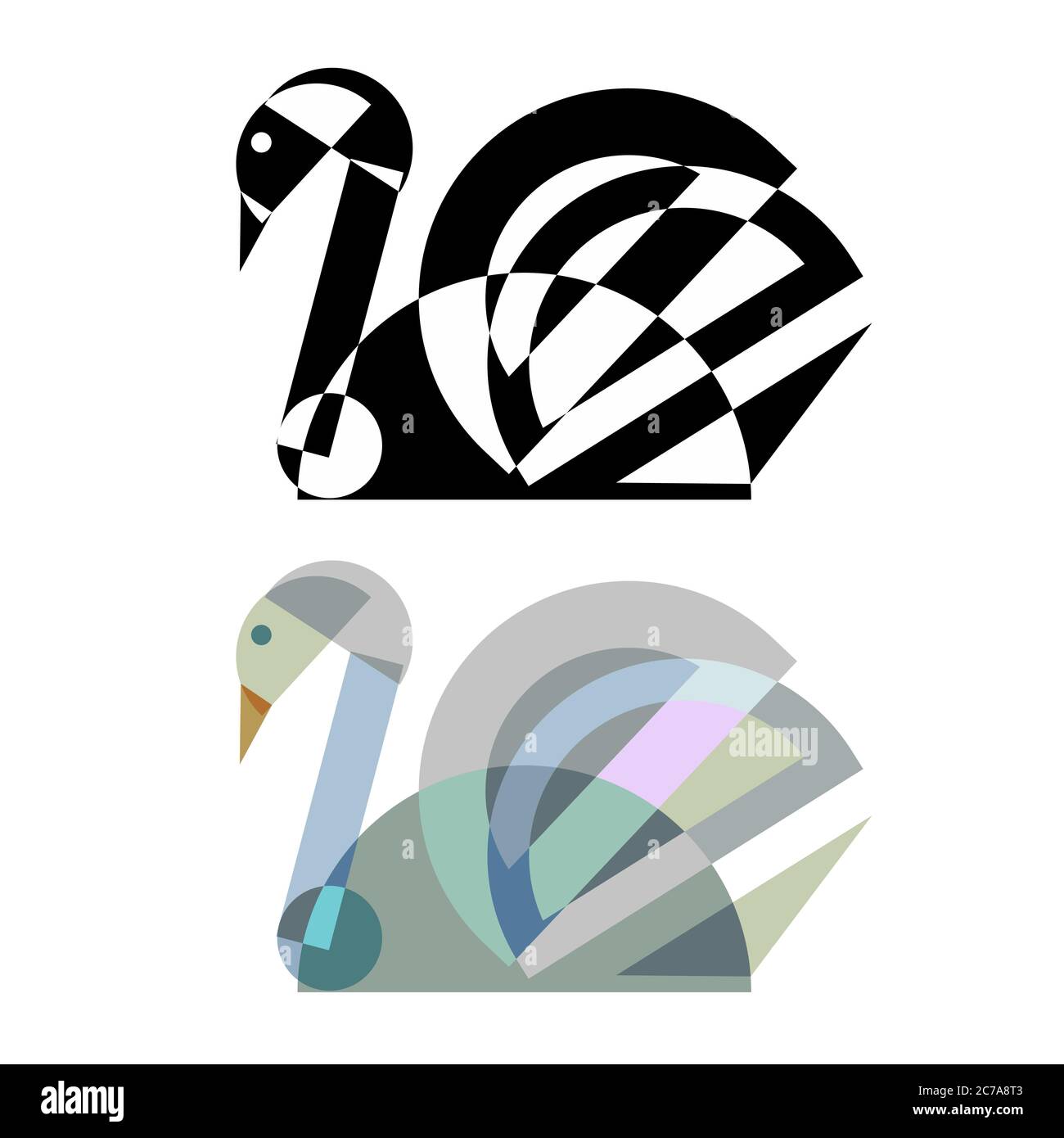 Swan cartoon Cut Out Stock Images & Pictures - Alamy