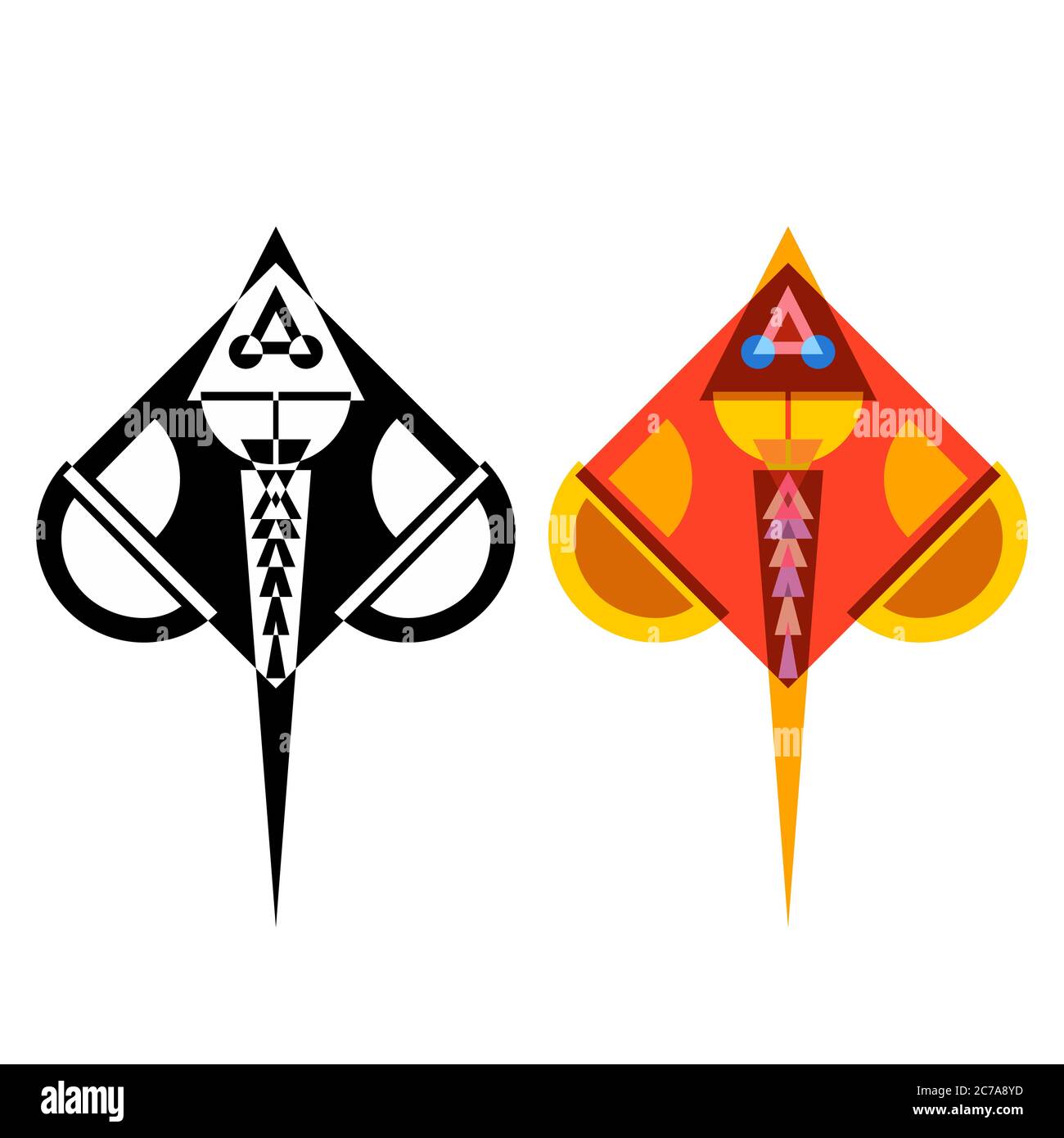 Stingray emblem Cut Out Stock Images & Pictures - Alamy