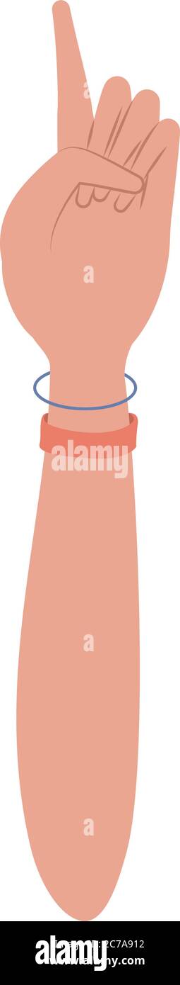 number one hand design of People arm finger person learn communication ...