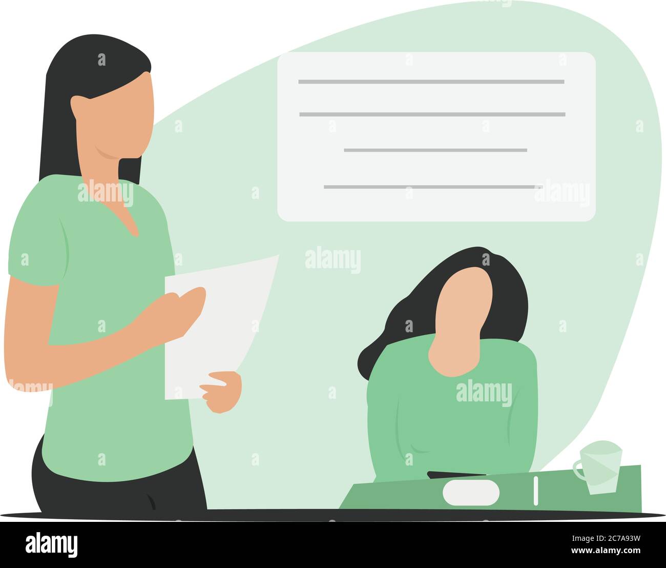 Female project manager icon hi-res stock photography and images - Alamy