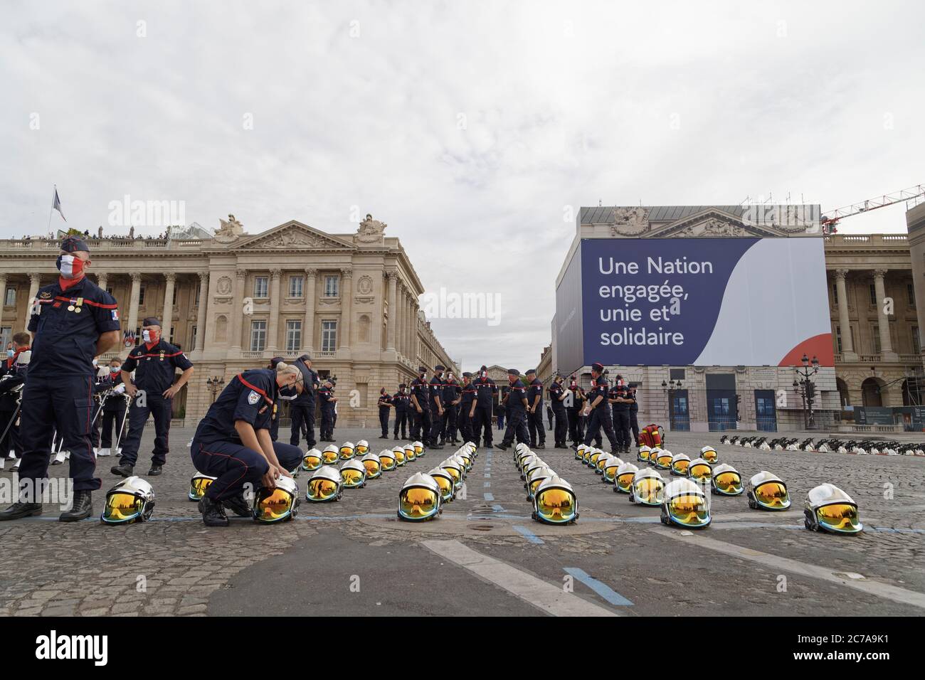 Paris, France. 14th July, 2020. The Bastille day's military parade of ...