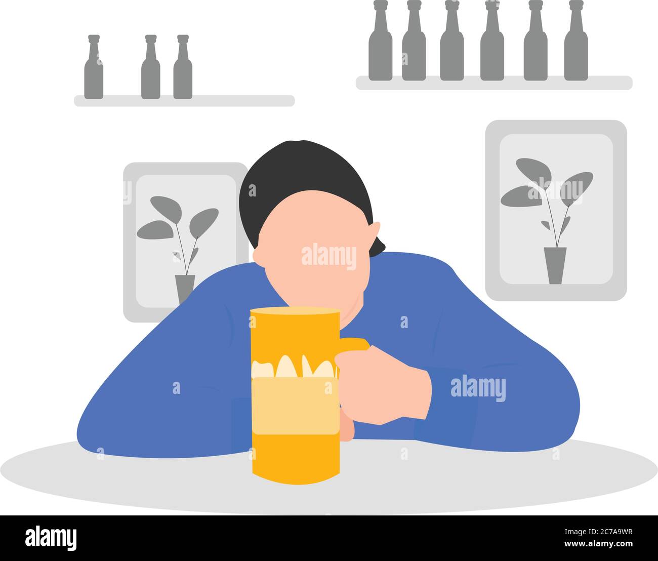 Man sitting bar Cut Out Stock Images & Pictures - Alamy