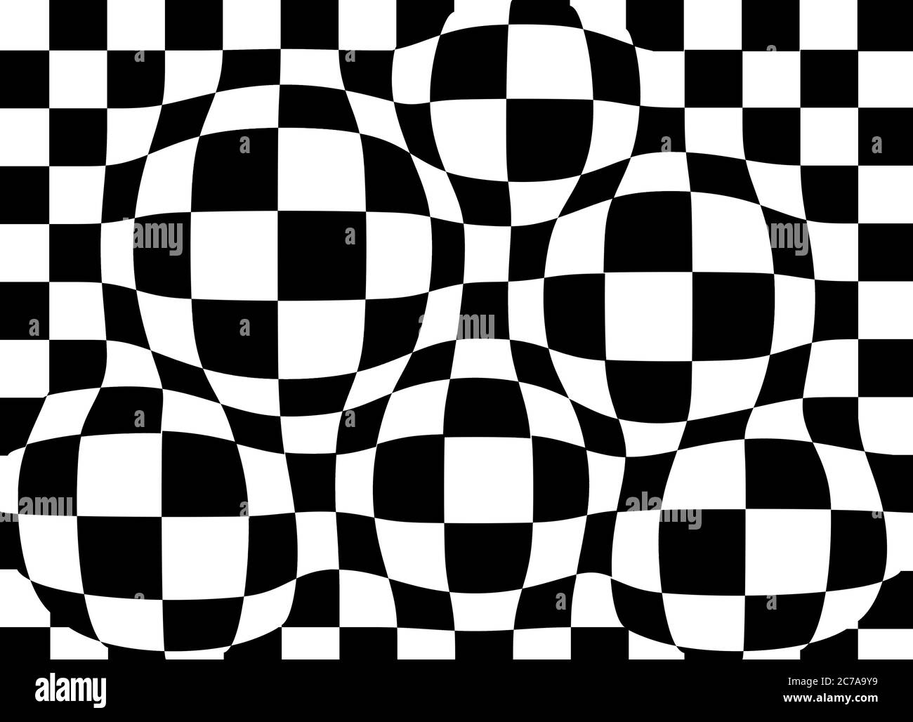 Black and white checkered spheres background. Op art illustration Stock ...