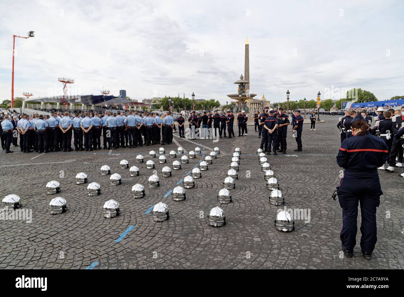 Paris, France. 14th July, 2020. The Bastille day's military parade of ...