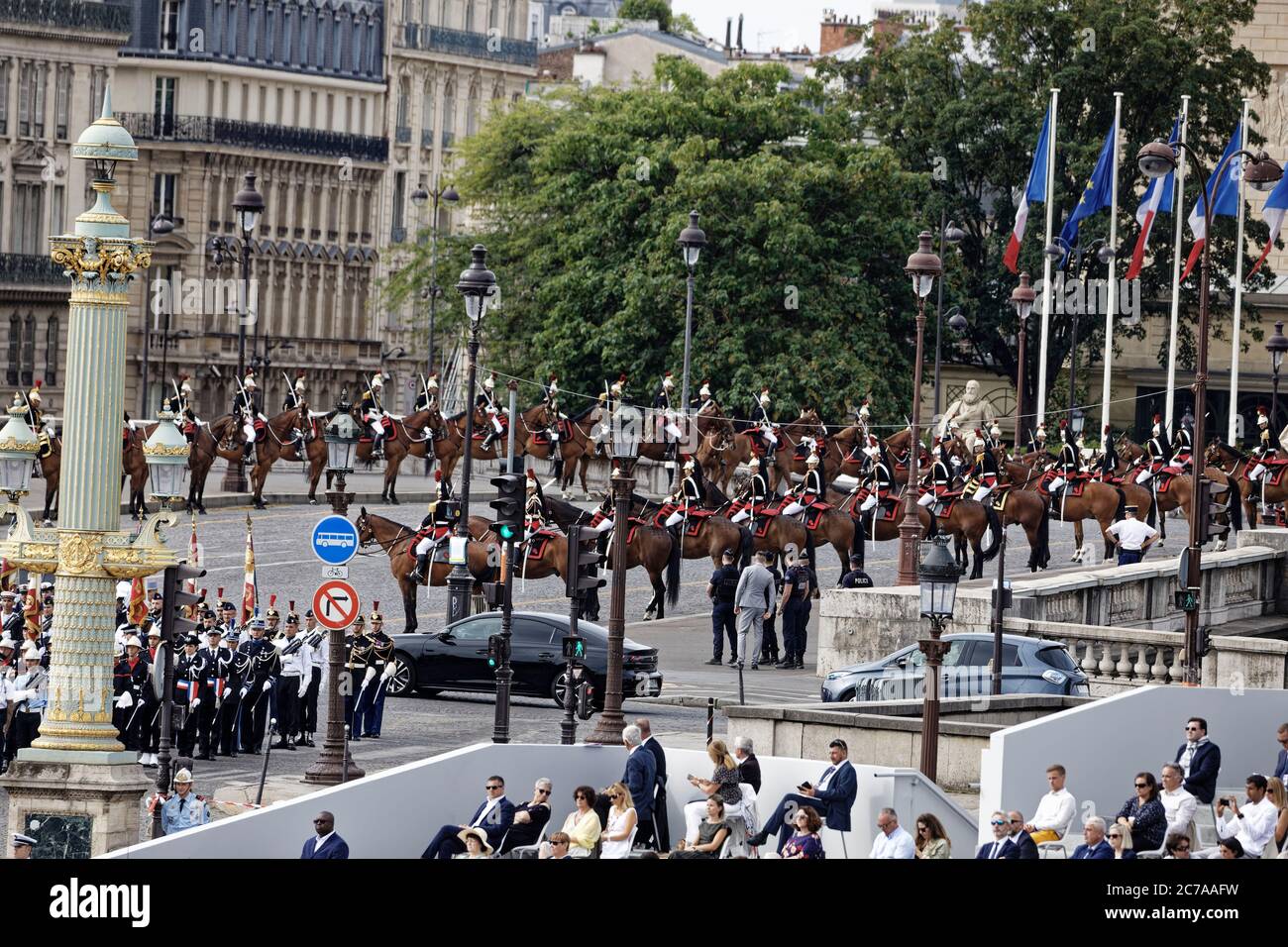 Paris, France. 14th July, 2020. The Bastille day's military parade of ...