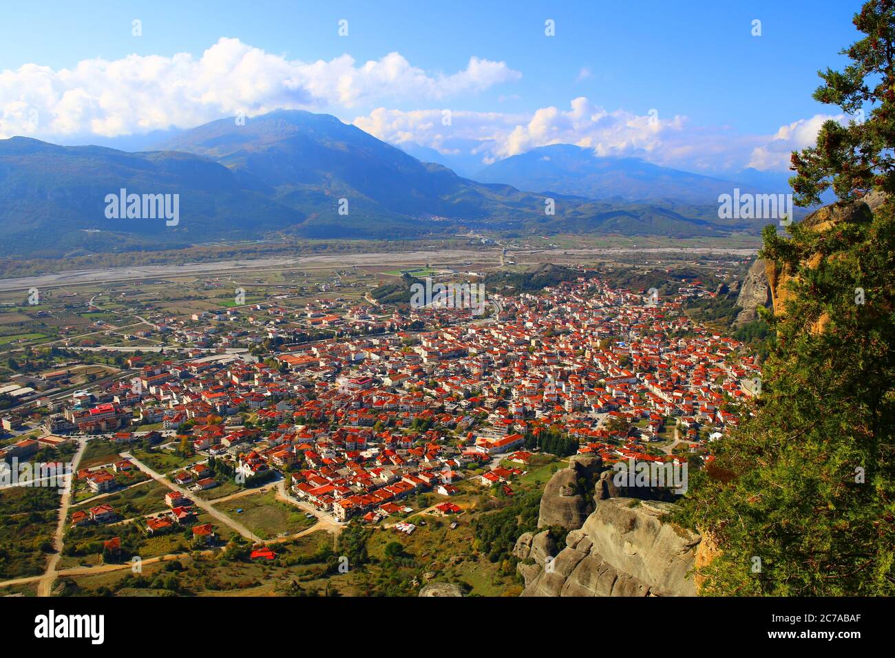Meteora mountains in Greece Stock Photo - Alamy