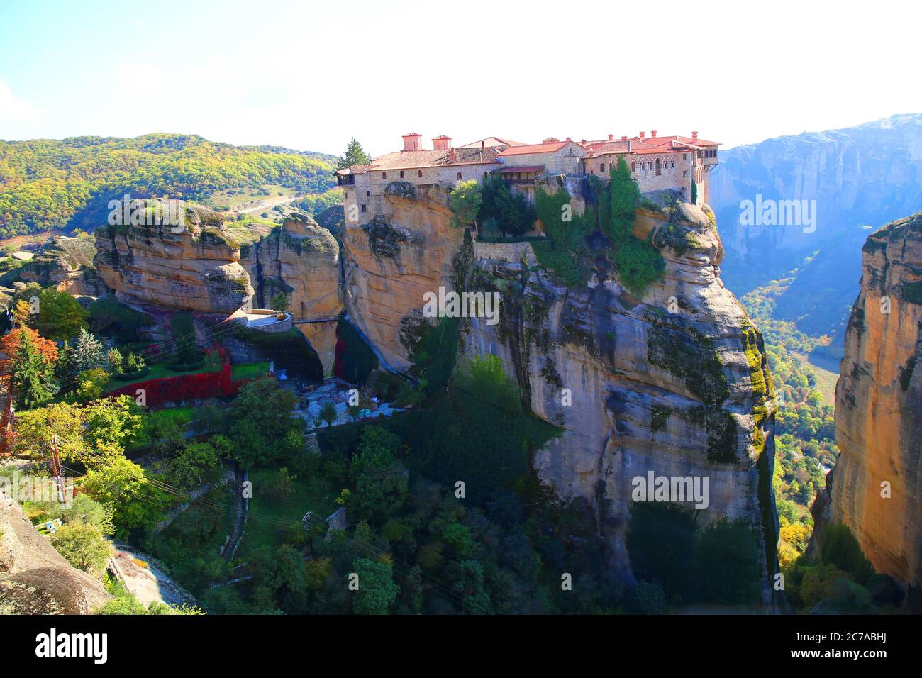 Meteora mountains in Greece Stock Photo - Alamy