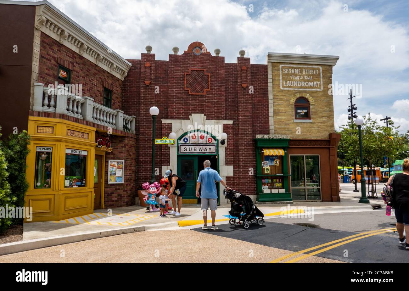 Orlando, FL/USA-7/3/20: The Sesame Street area of Seaworld in Orlando ...