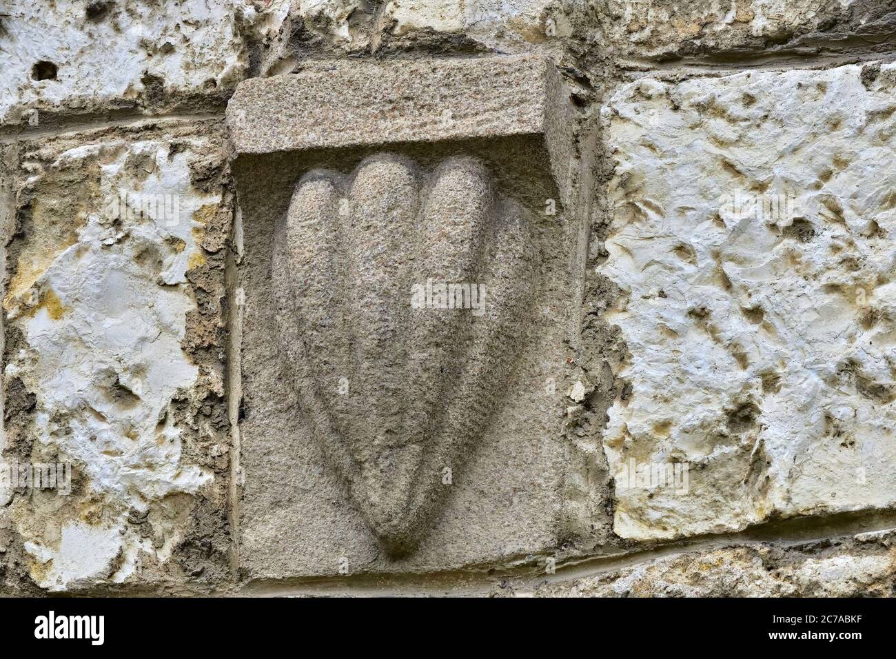Scallop shows the way to santiago de compostela hi-res stock ...