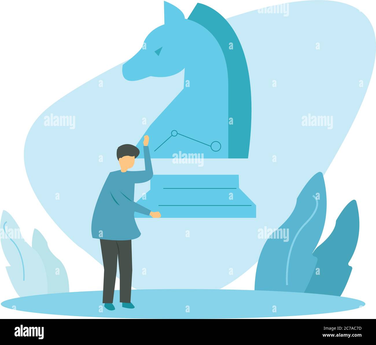 Chess piece knight male hand Cut Out Stock Images & Pictures - Alamy