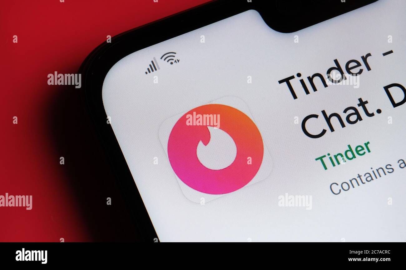 Tinder app icon hi-res stock photography and images - Alamy