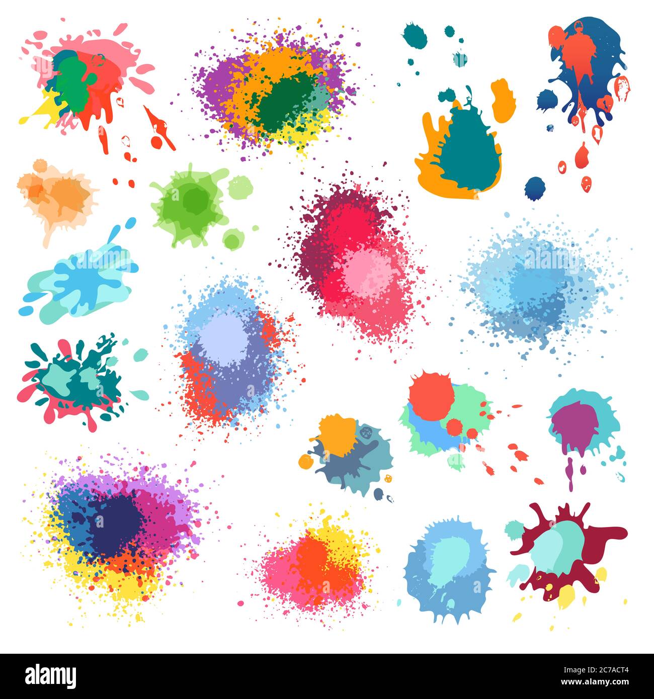 Vector paint splat, paint splashes color background Stock Vector Image ...