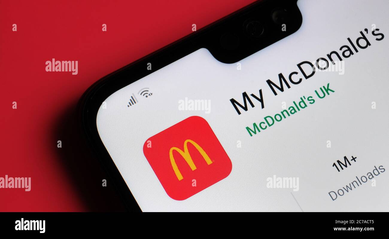 Mcdonald’s mobile app hi-res stock photography and images - Alamy