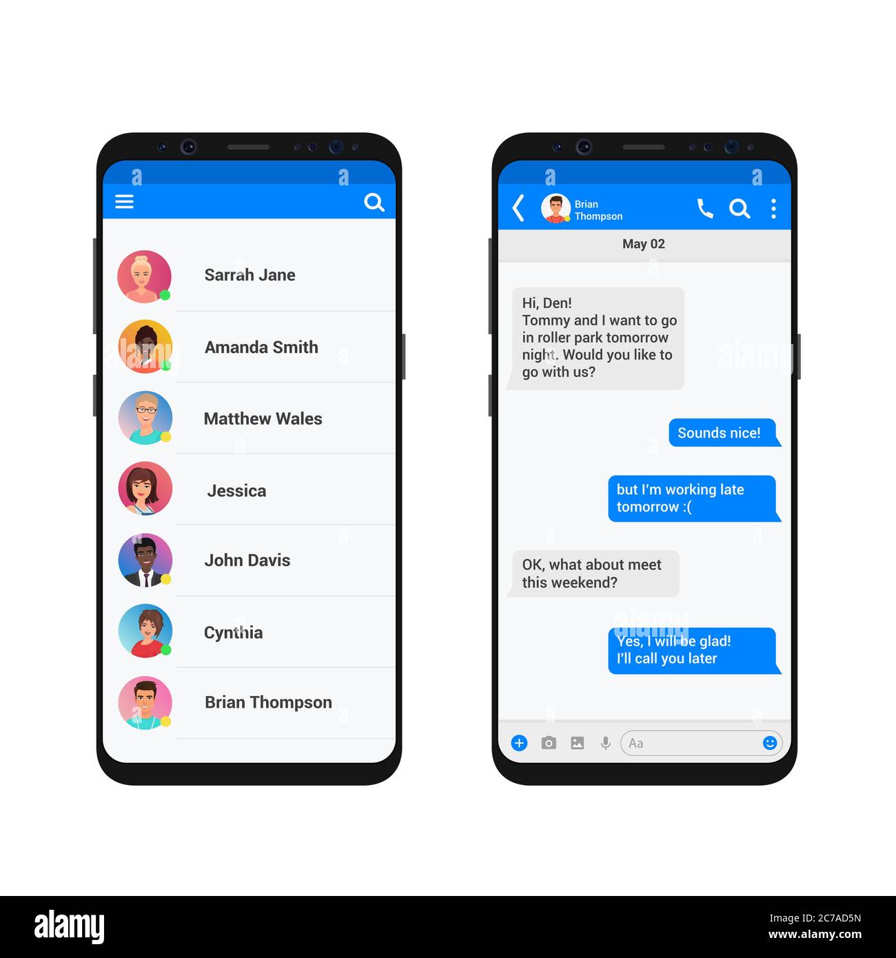 Smart messaging Stock Vector Images - Alamy