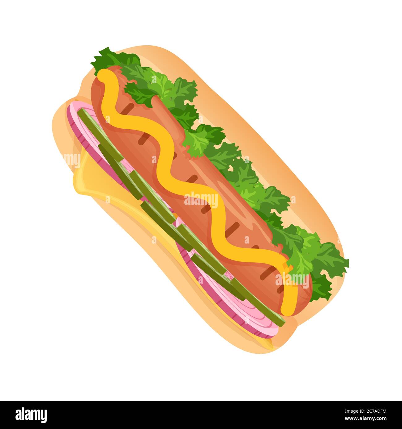 Hamburger hot dog sauce Stock Vector Images - Alamy