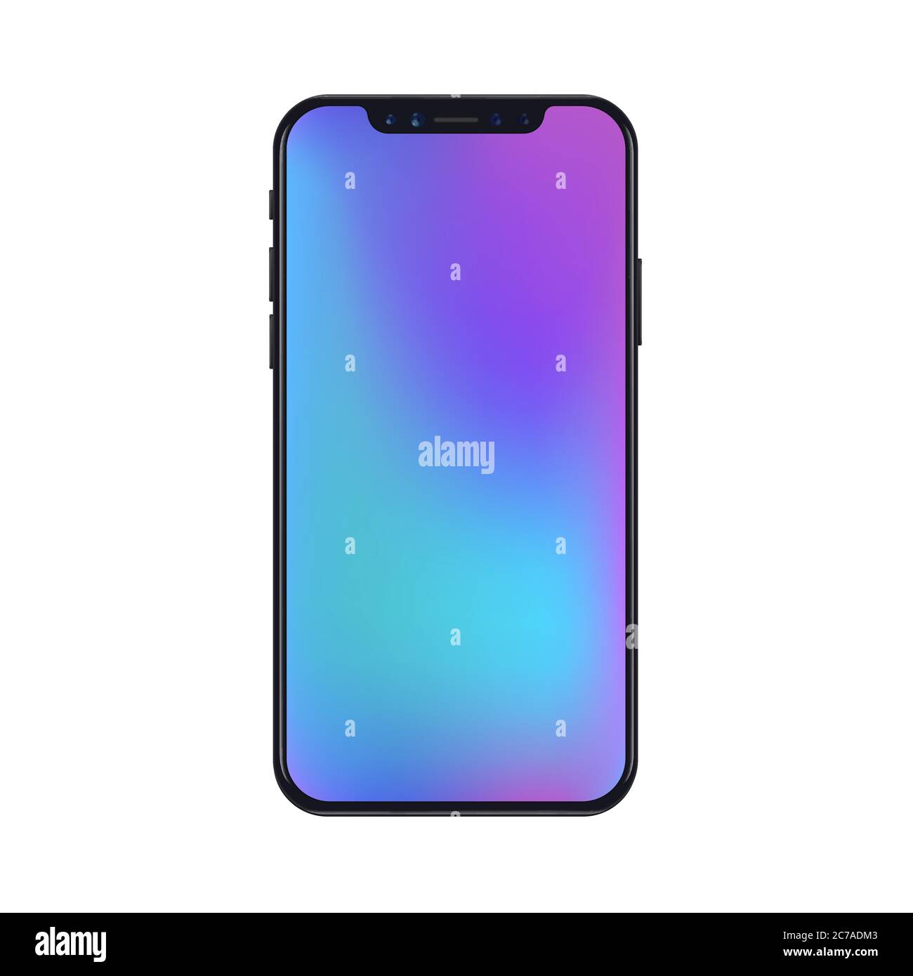 New version of black slim realistic vector smartphone modern gradient ...