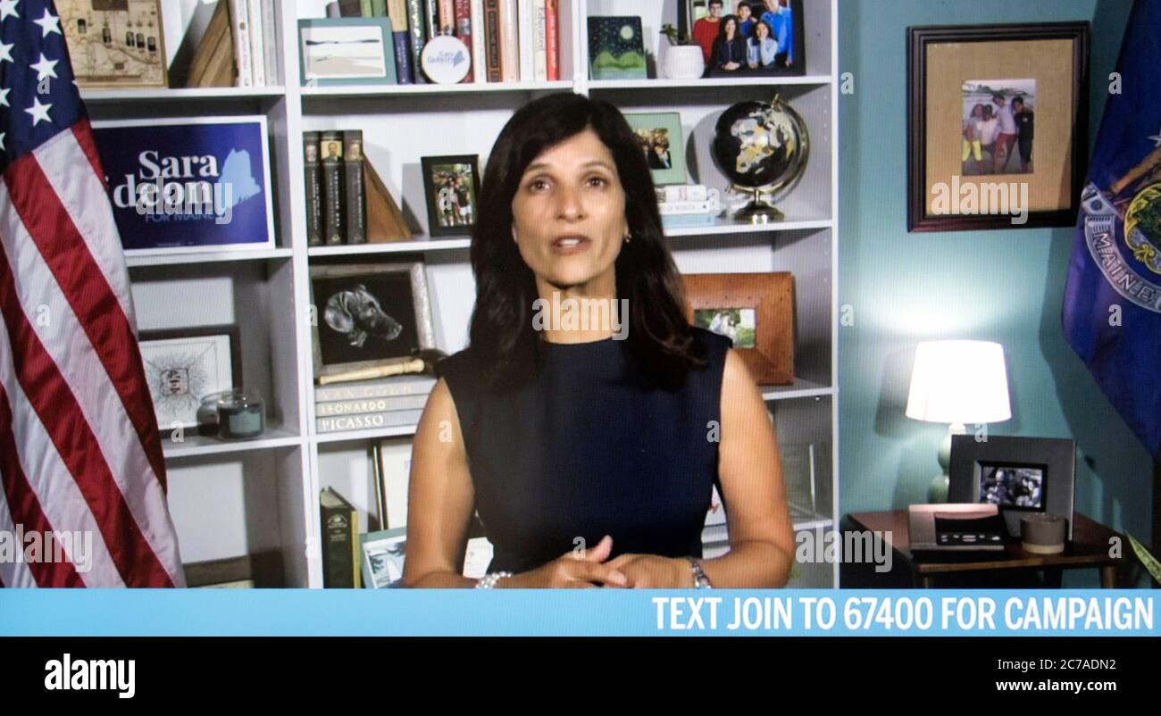 Sara gideon and house speaker hi-res stock photography and images - Alamy