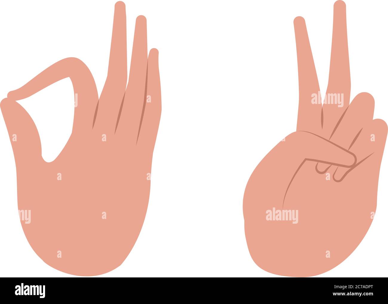 peace love and okey hand design of Hippie art and creative theme Vector ...