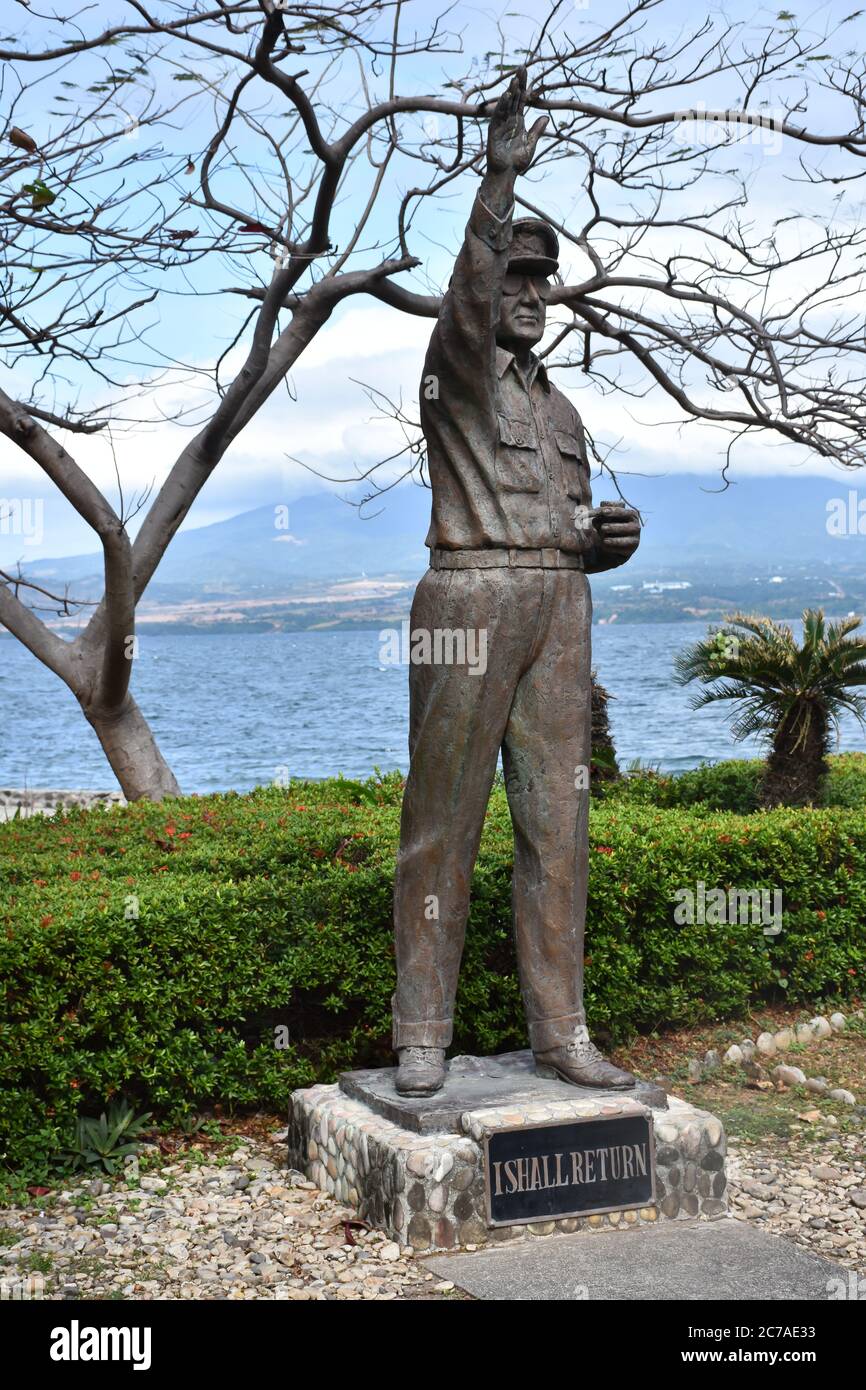 Corregidor Island, Philippines - December 31, 2016: A statue of General ...