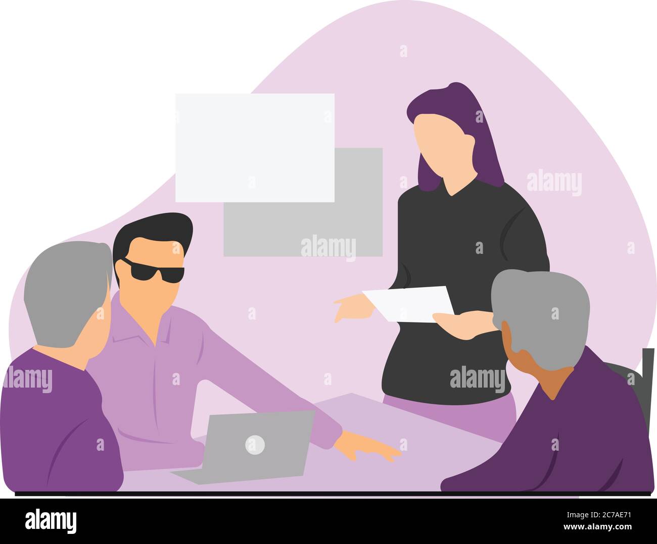 Woman creative company leadership Cut Out Stock Images & Pictures - Alamy