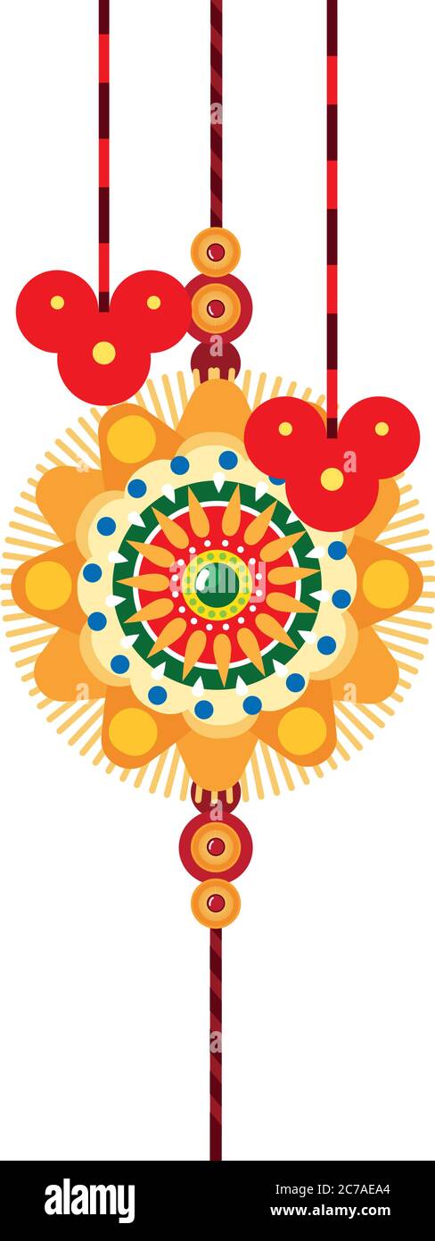 beautiful rakhi for indian festival vector ilustration design Stock ...