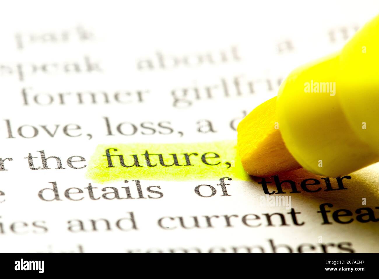 Word future hi-res stock photography and images - Alamy