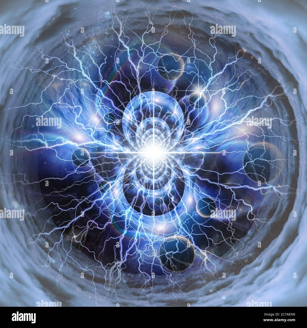 Celestial energy burst hi-res stock photography and images - Alamy