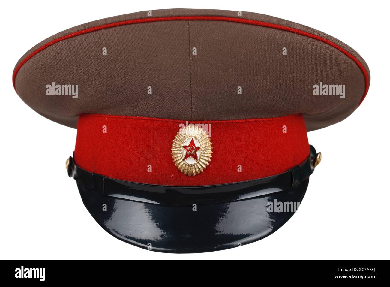 Soviet Army infantry soldiers forage cap isolated on white background ...