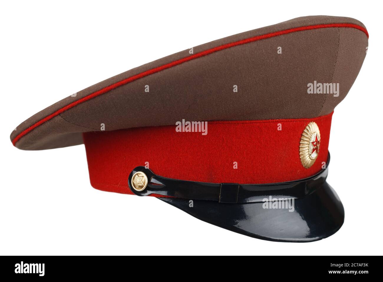 Soviet Army infantry soldiers forage cap isolated on white background ...