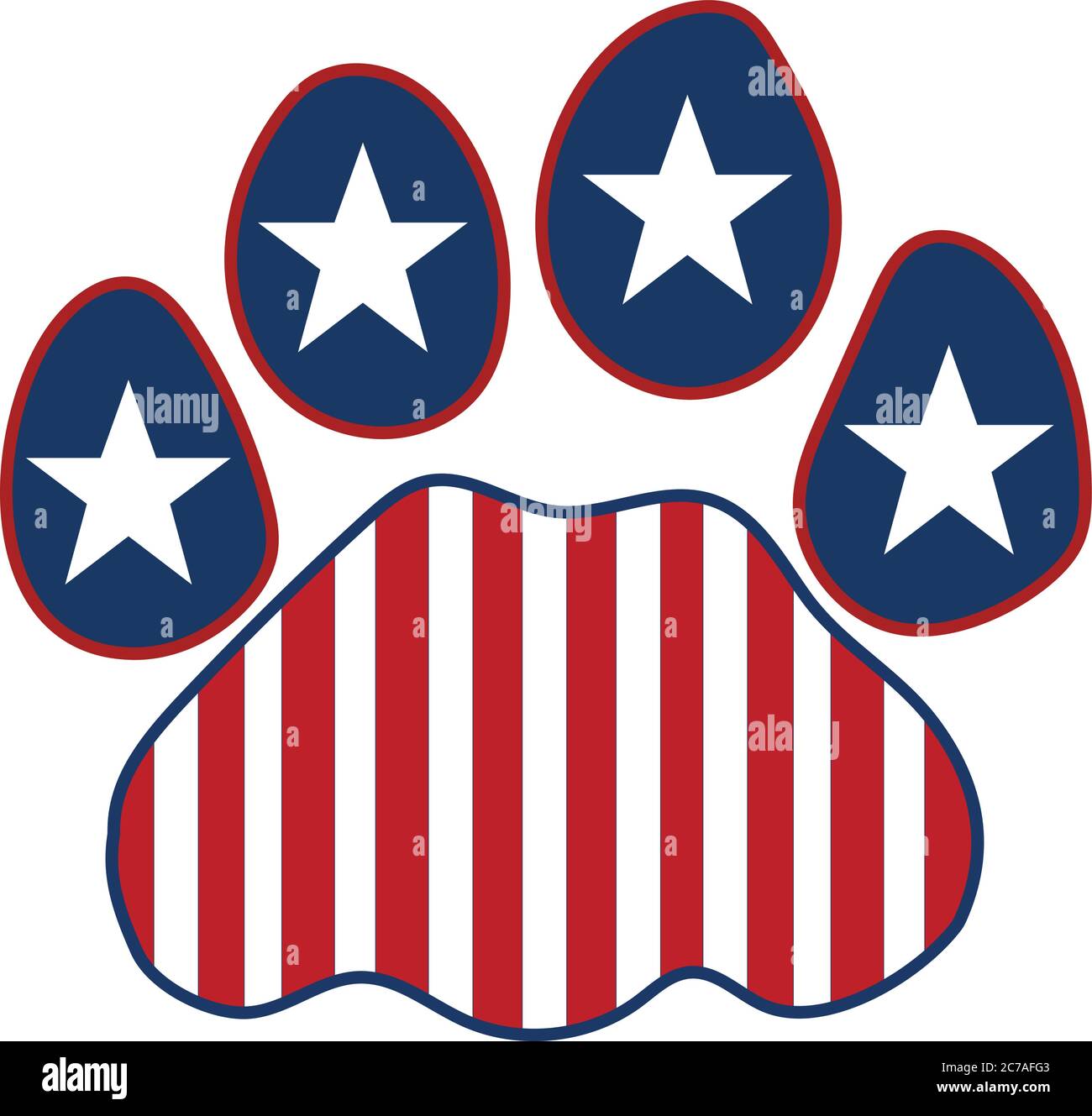 Paw Vector Vectors High Resolution Stock Photography and Images - Alamy