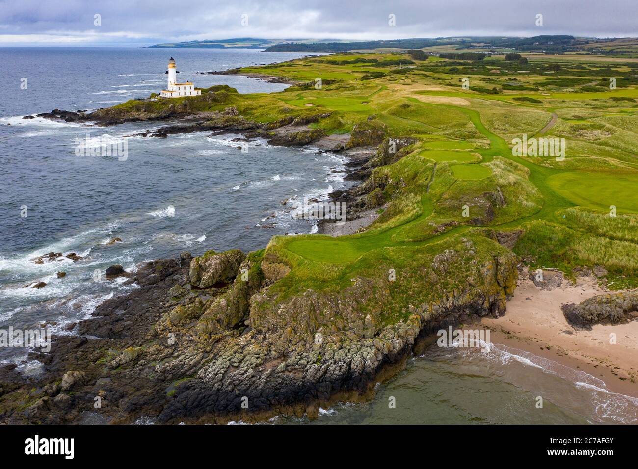 Turnberry, Scotland, UK. 15 July, 2020. General aerial views of Trump ...