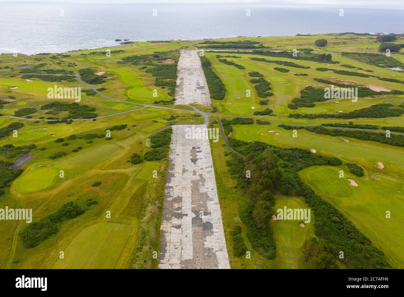 Turnberry, Scotland, UK. 15 July, 2020. General aerial views of Trump ...