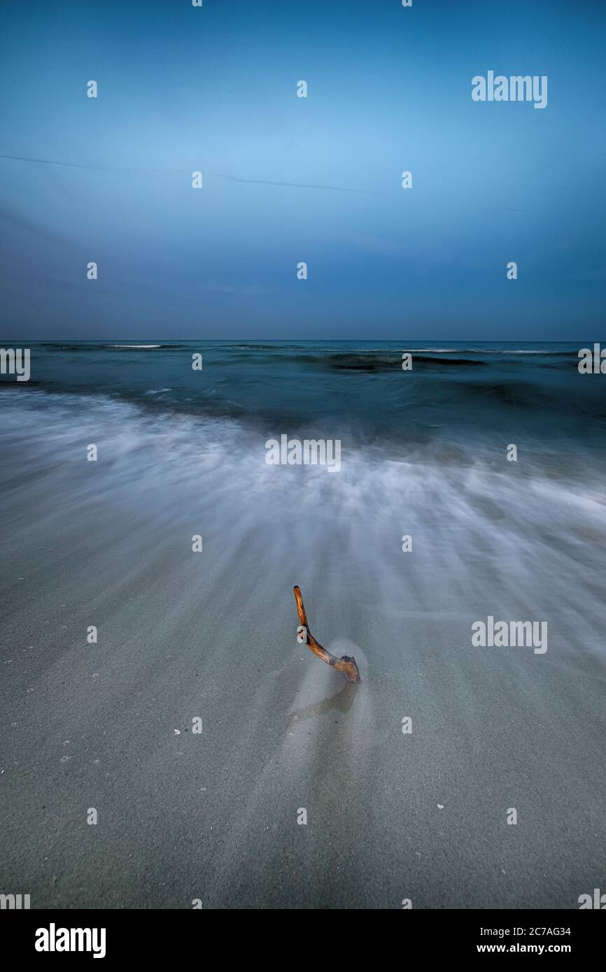 Magnificent long exposure sea sunset. Long exposure dramatic tropical ...