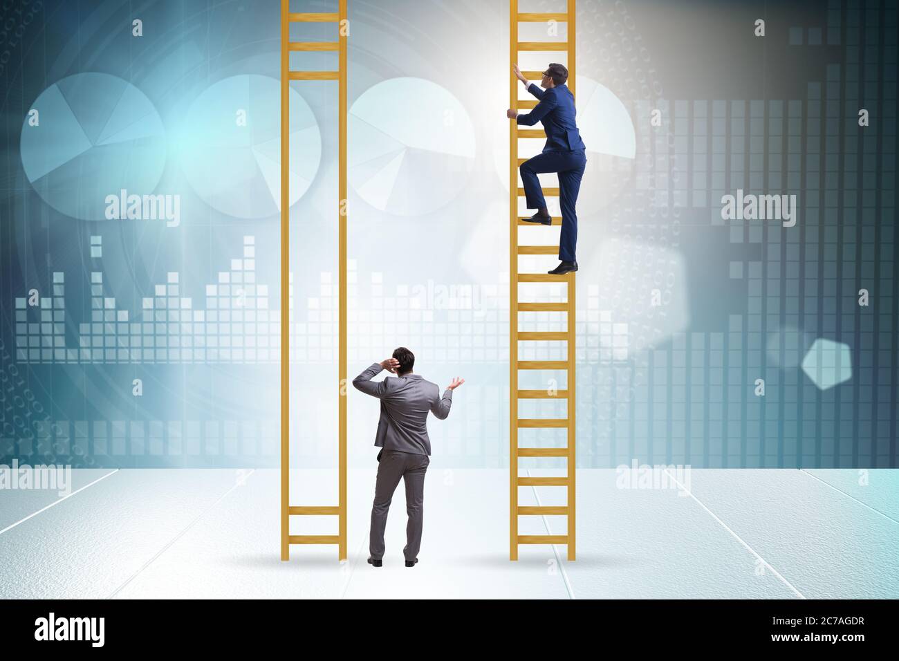 Career competition in the business environment Stock Photo - Alamy