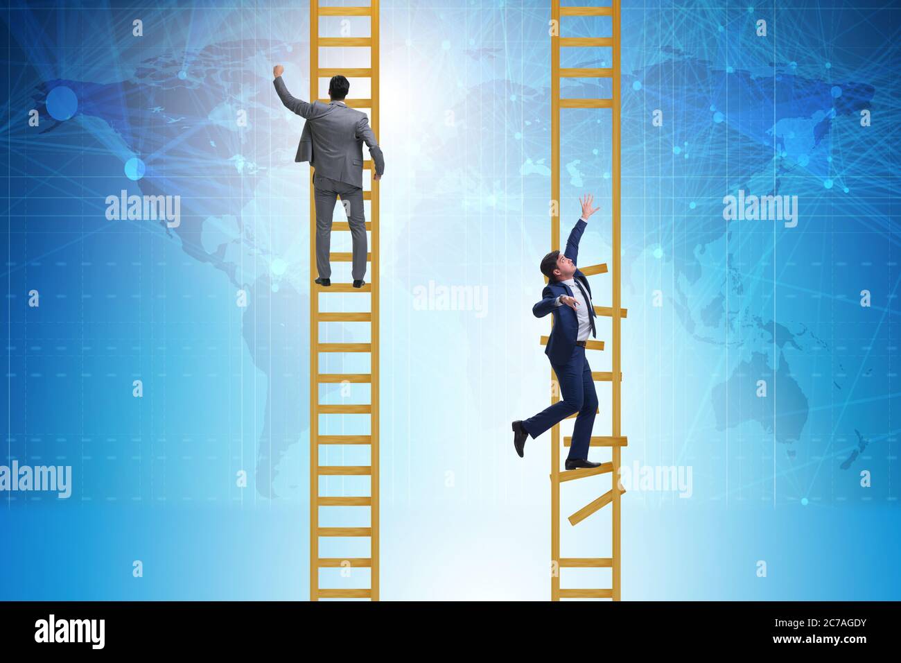 Career competition in the business environment Stock Photo - Alamy