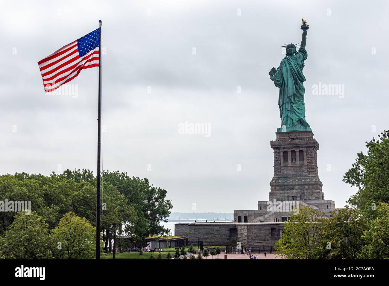 Lady liberty american flag hi-res stock photography and images - Alamy