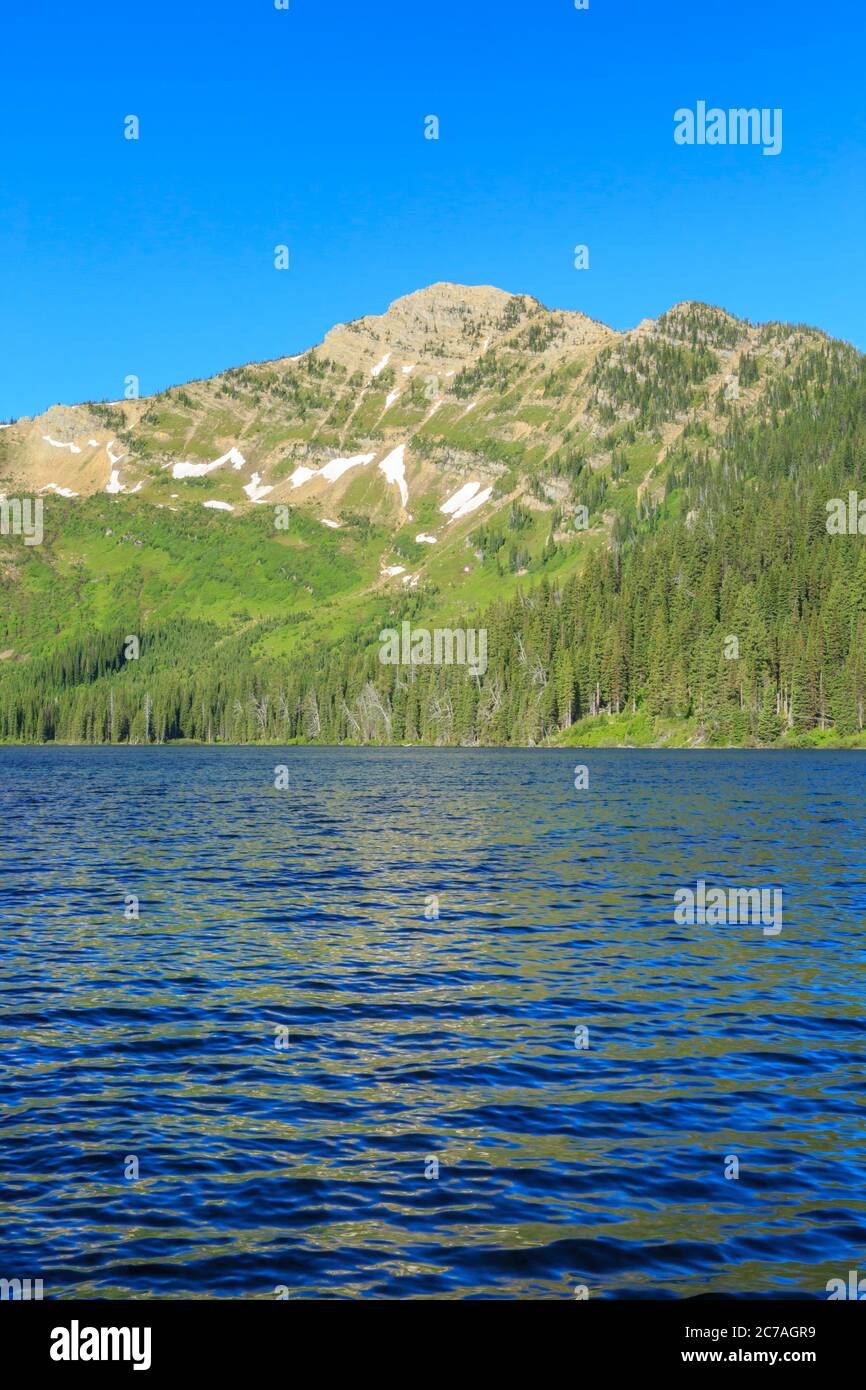 marion lake in the great bear wilderness near essex, montana Stock ...