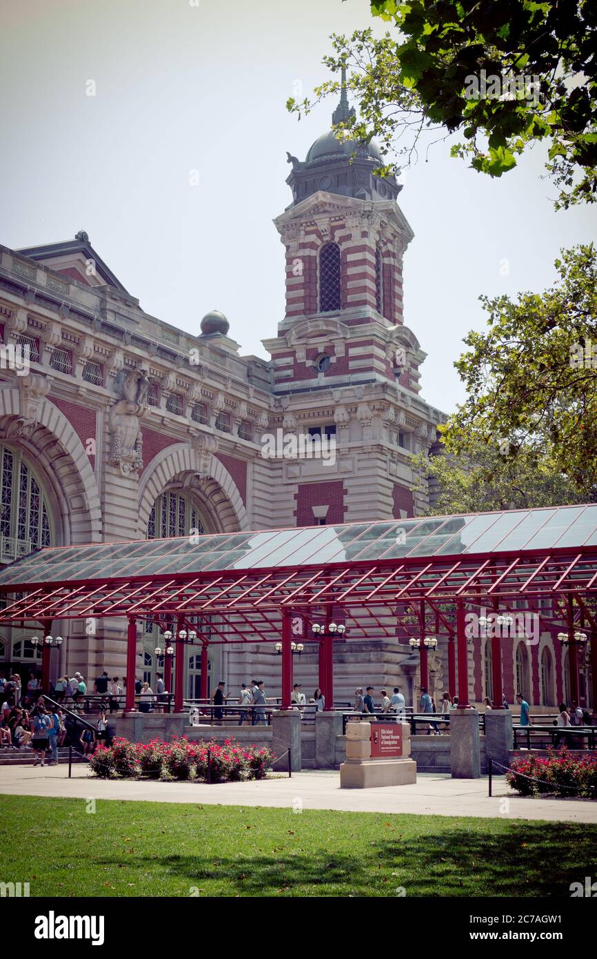 New York, NY, USA - July 19, 2019: Ellis Island Immigration Museum ...
