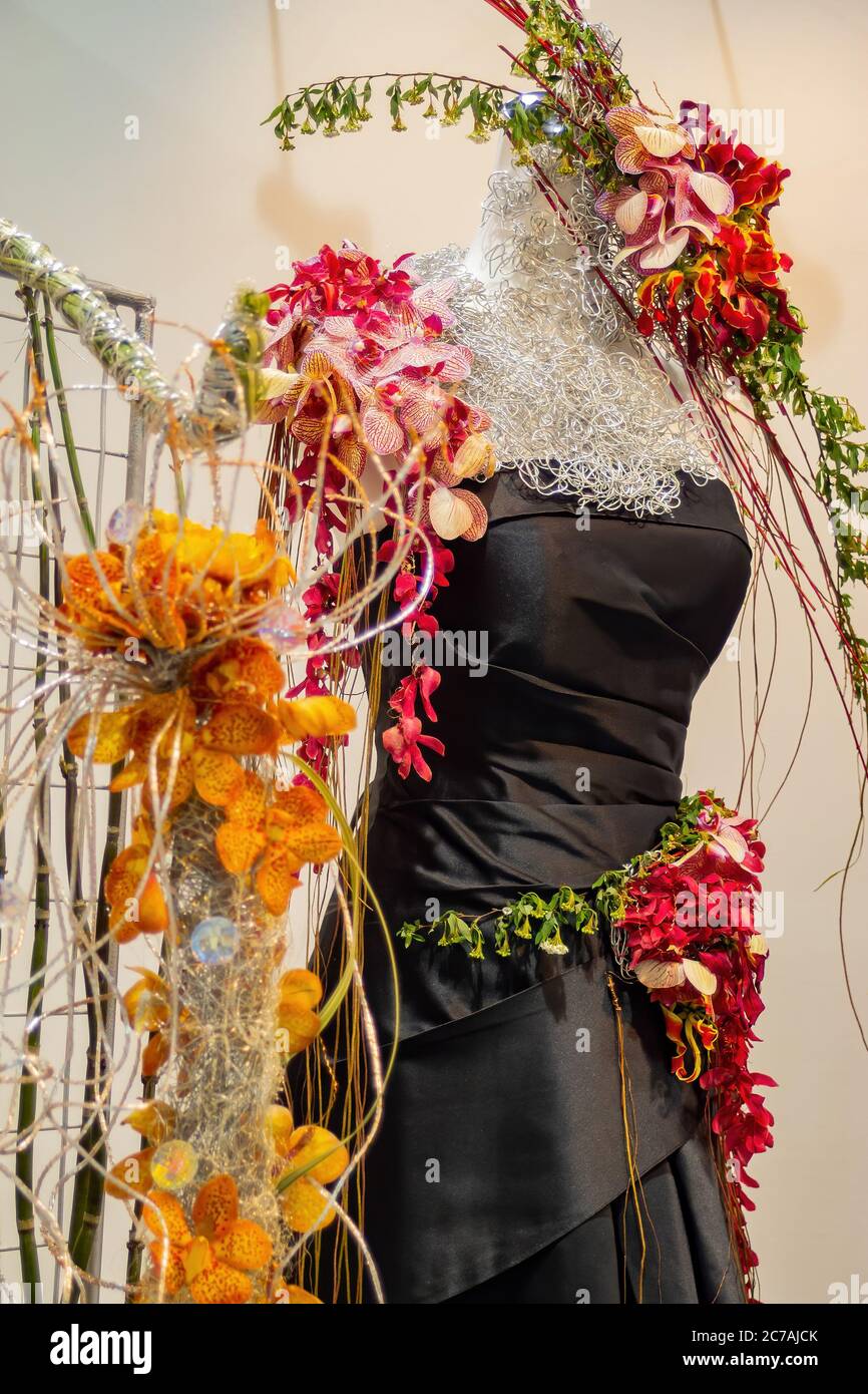 Taipei, MAR 20, 2012 - Floral design exhibt in the Expo Dome of Taipei ...