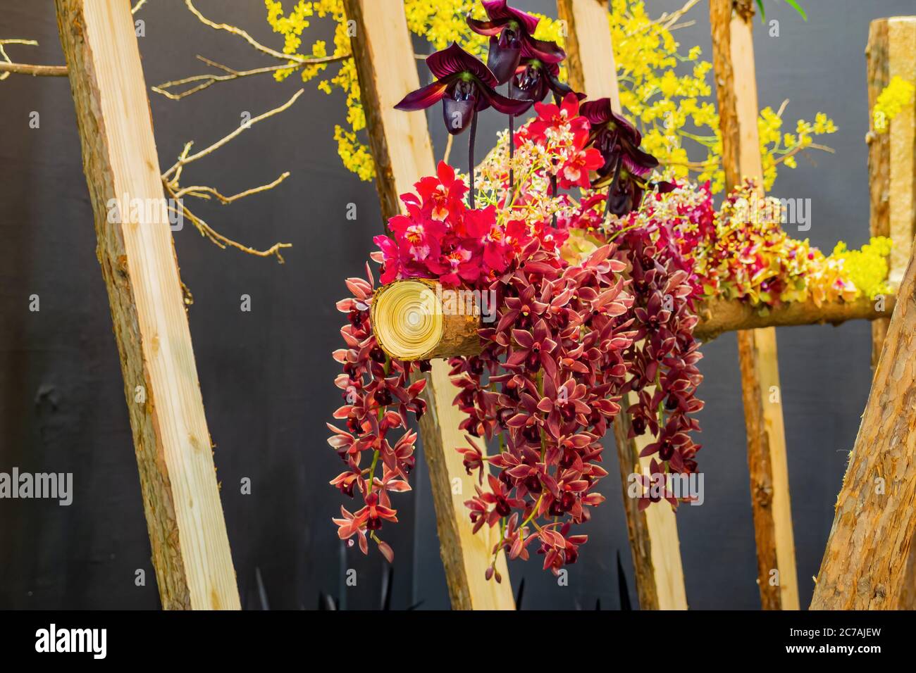 Taipei, MAR 20, 2012 - Floral design exhibt in the Expo Dome of Taipei ...