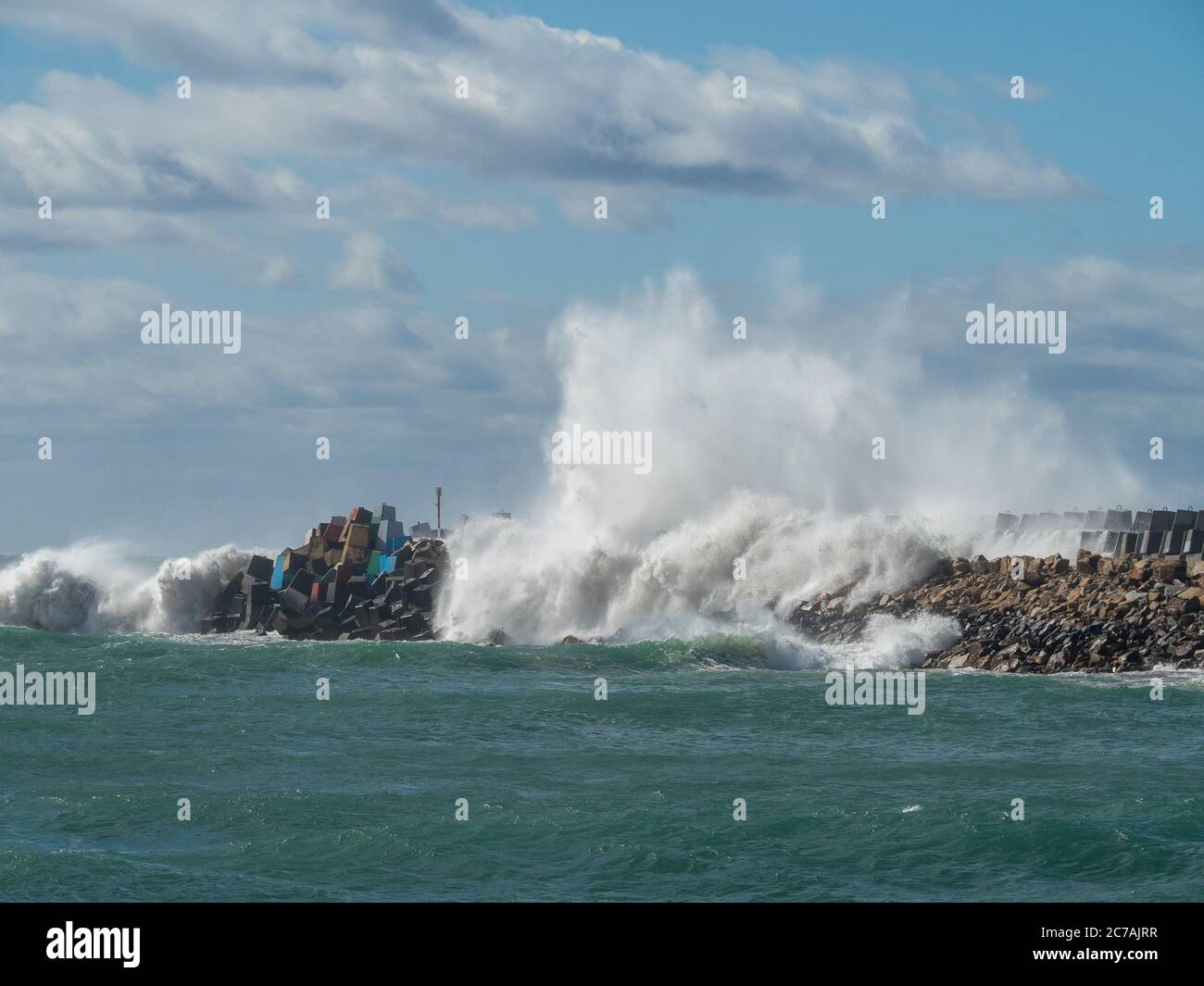 Force of nature, big Seas on a windy day, huge wild ocean waves ...