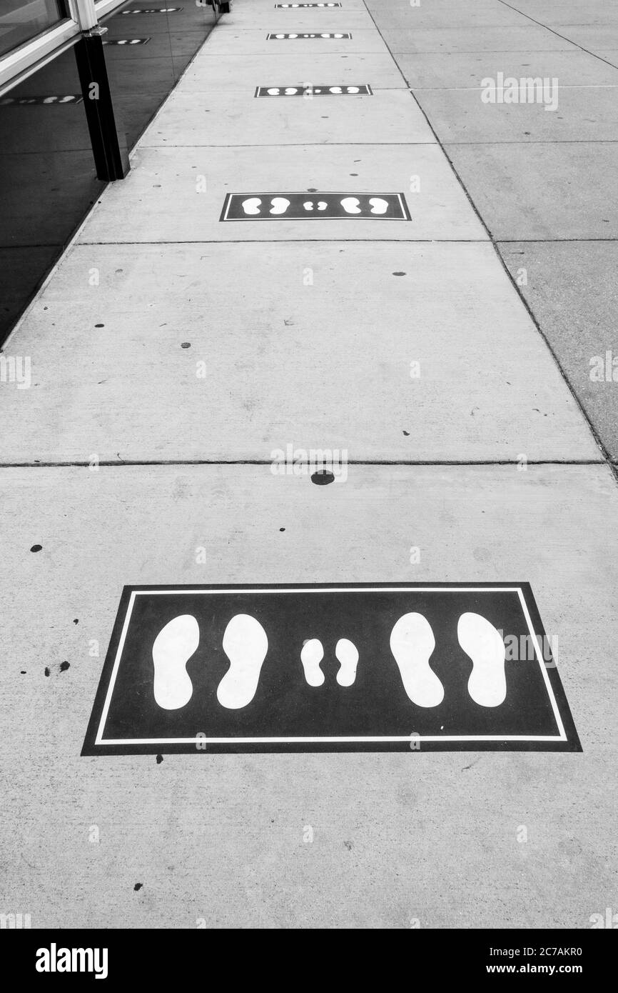 Keep social distance signs Black and White Stock Photos & Images - Alamy