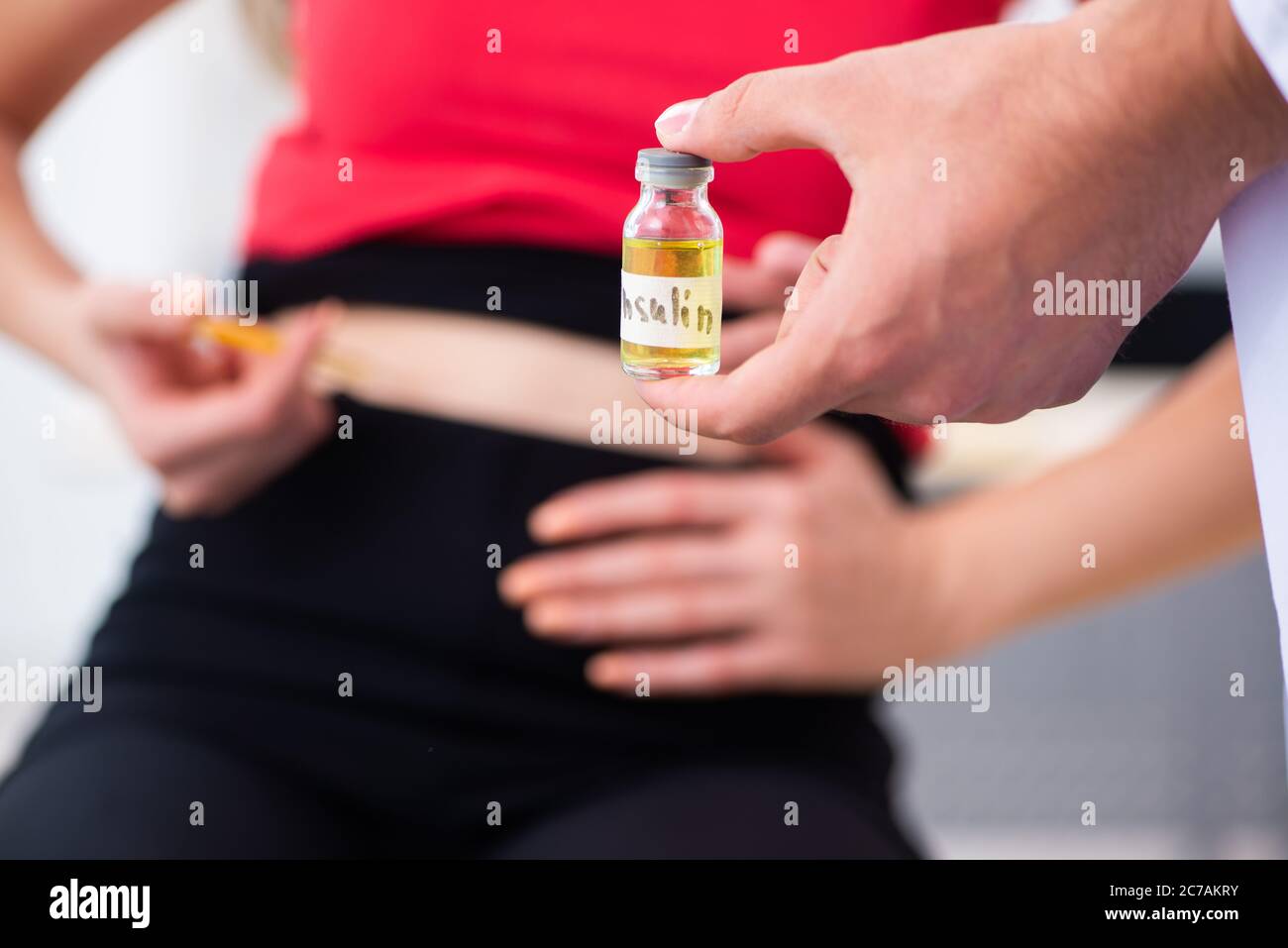 Female diabetic patient visiting hi-res stock photography and images ...