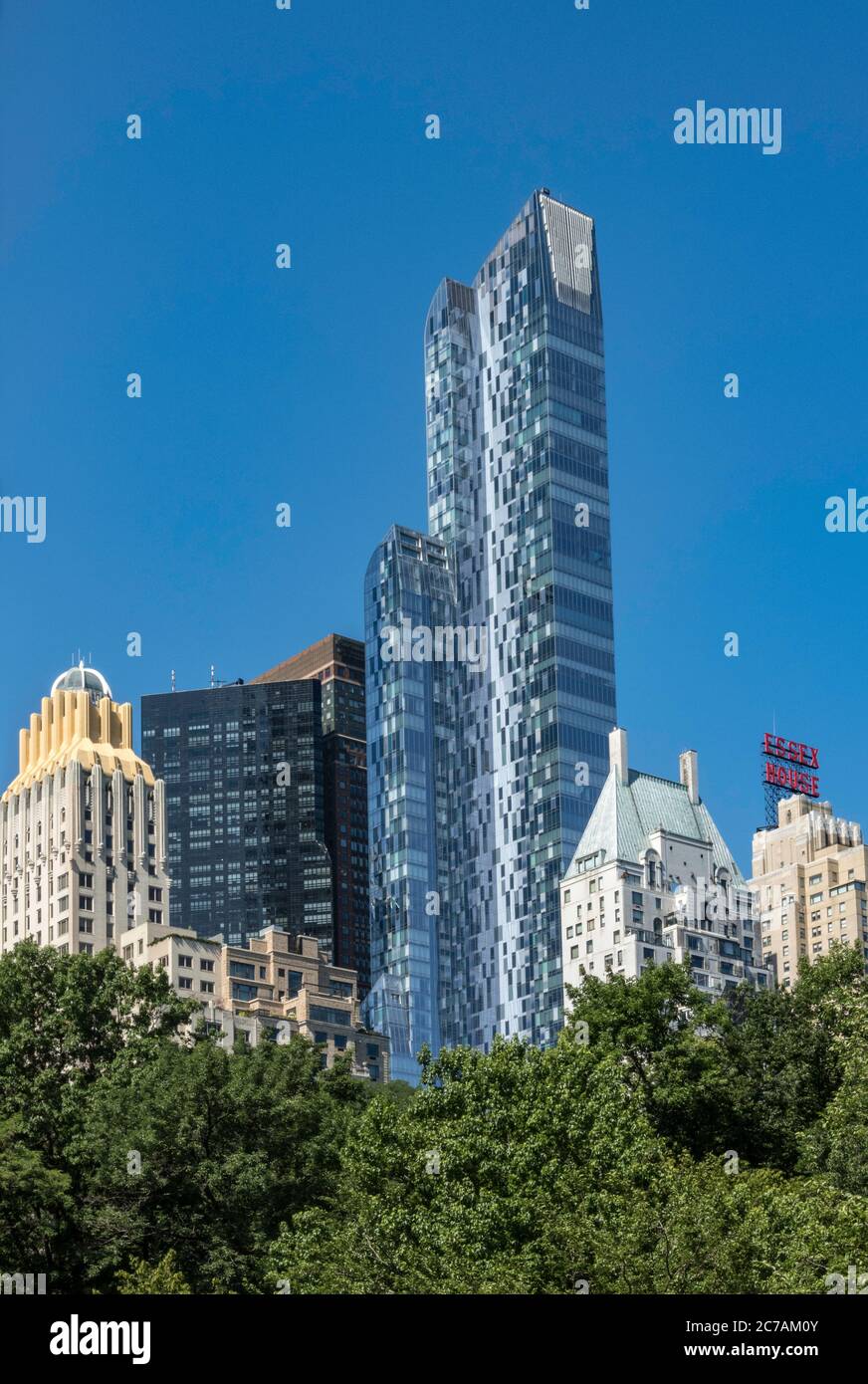 Central Park with the New York City Midtown Skyline in background, USA ...