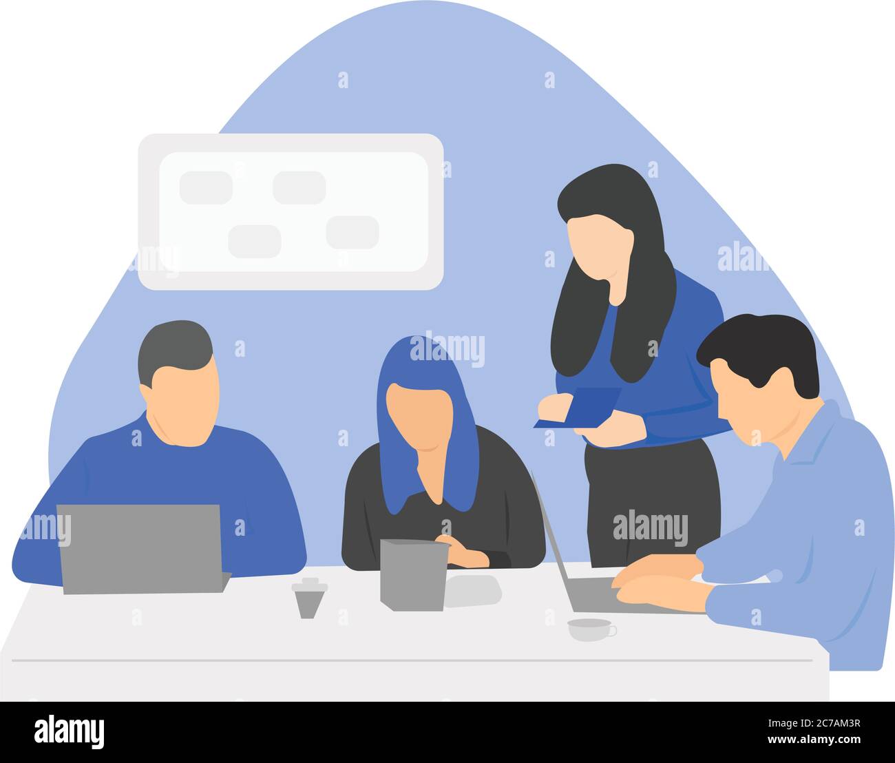 Project management team work Cut Out Stock Images & Pictures - Alamy