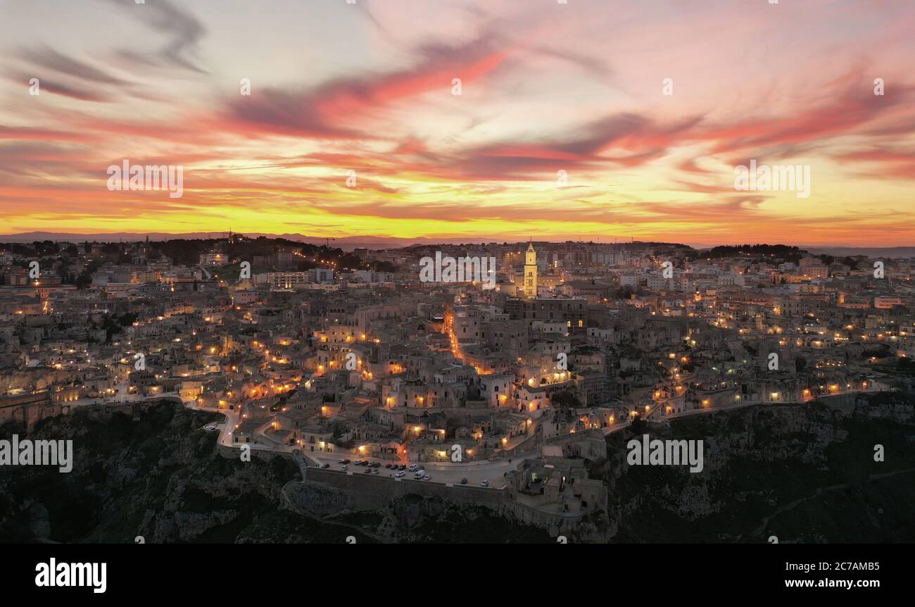 Sunset in matera hi-res stock photography and images - Alamy