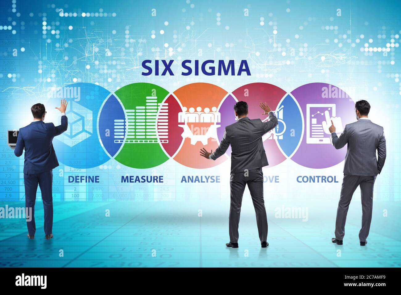 Concept of the Lean management with six sigma Stock Photo - Alamy
