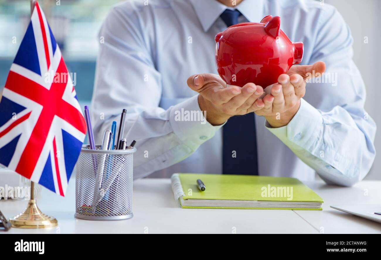 The sales agent working in travel agency Stock Photo - Alamy